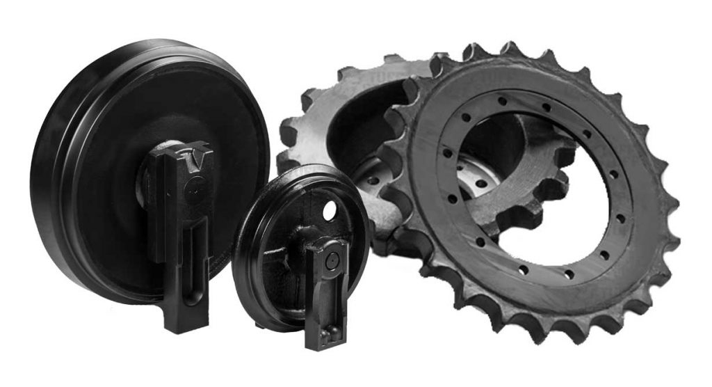 Excavator Track Rollers, Carrier Rollers and Sprockets | TKV